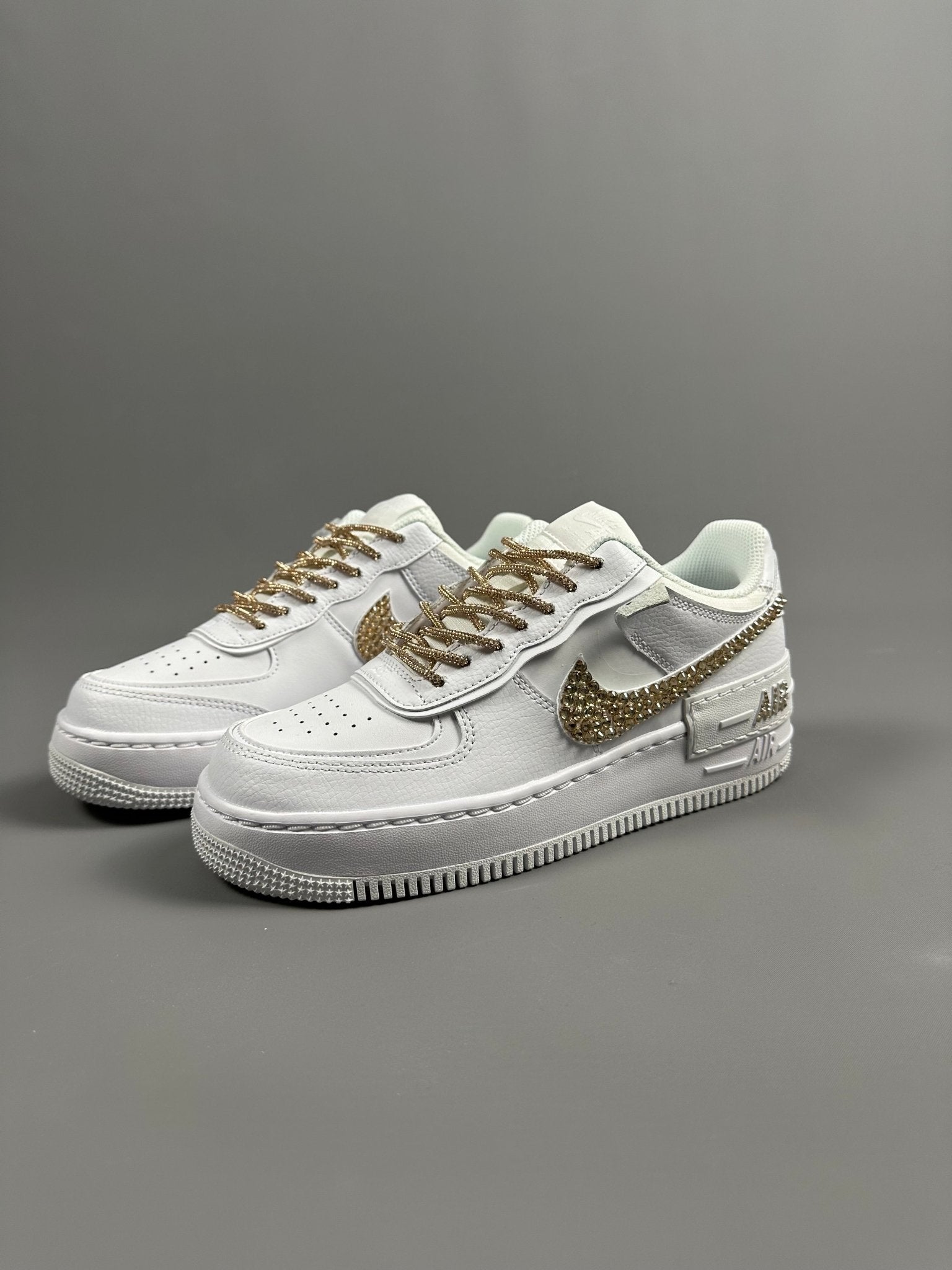 Air Force 1 - Crystal Stones customized by Jules – julescustomizedkicks