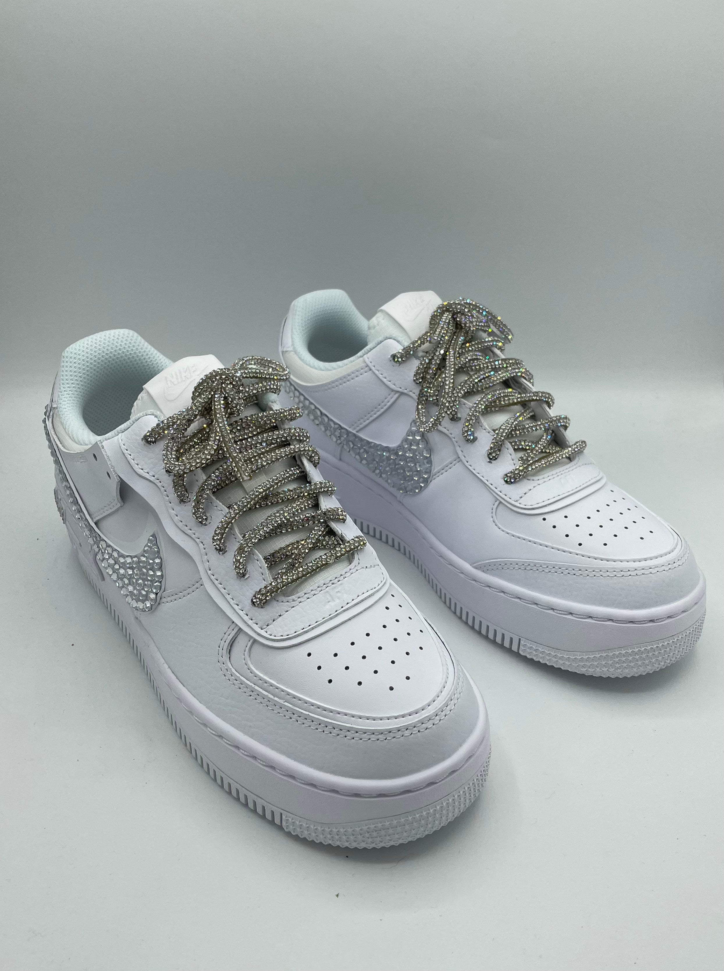 Air Force 1 - Crystal Stones customized by Jules – julescustomizedkicks